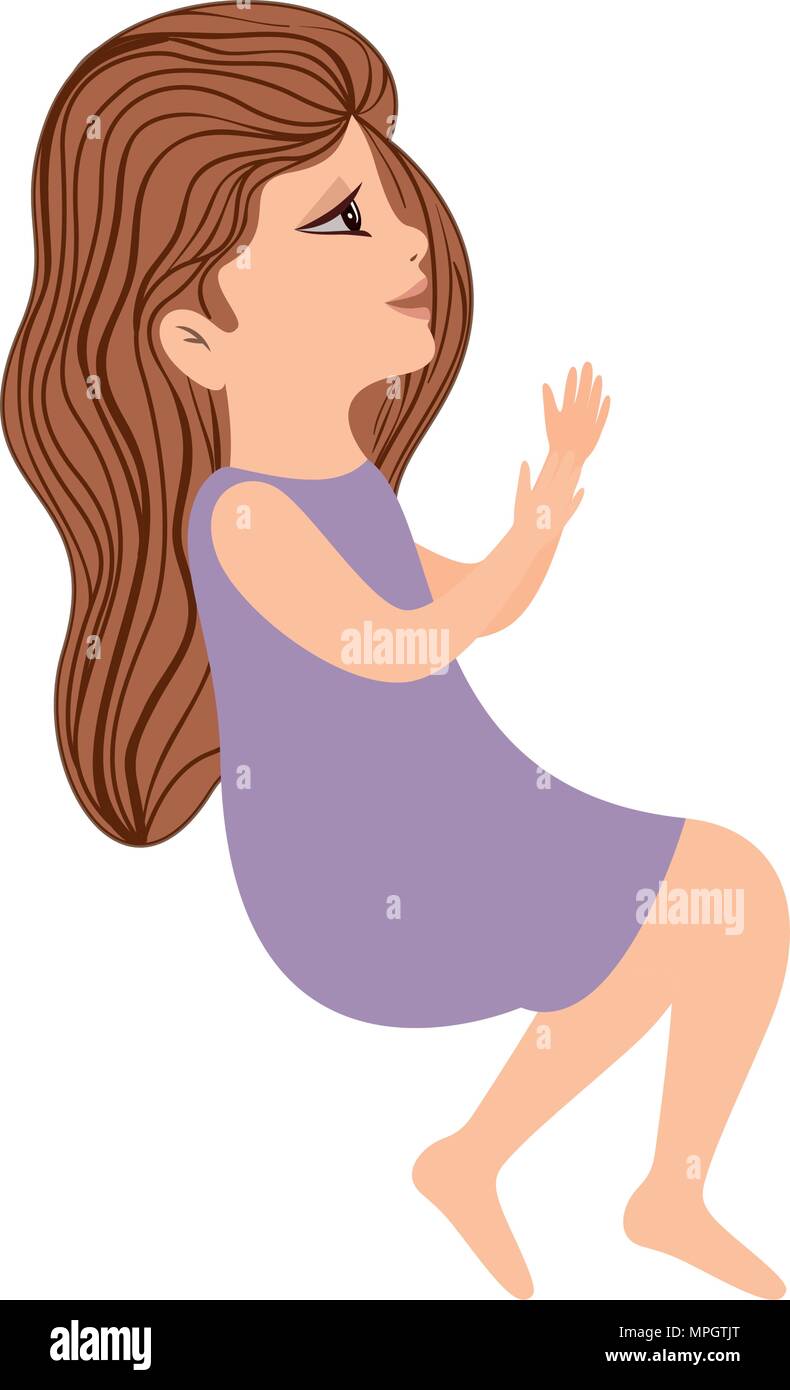 cute little girl avatar character Stock Vector Image & Art - Alamy
