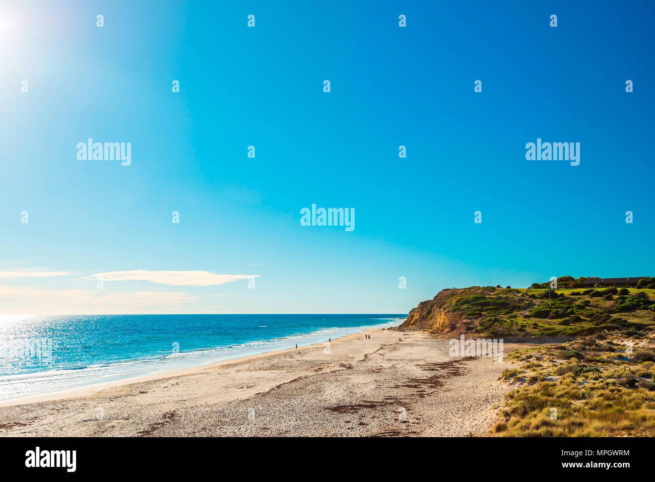 Port Willunga Beach view on a day, South Australia Stock Photo - Alamy