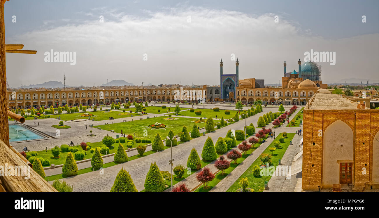 Isfahan mosque aerial view hi-res stock photography and images - Alamy