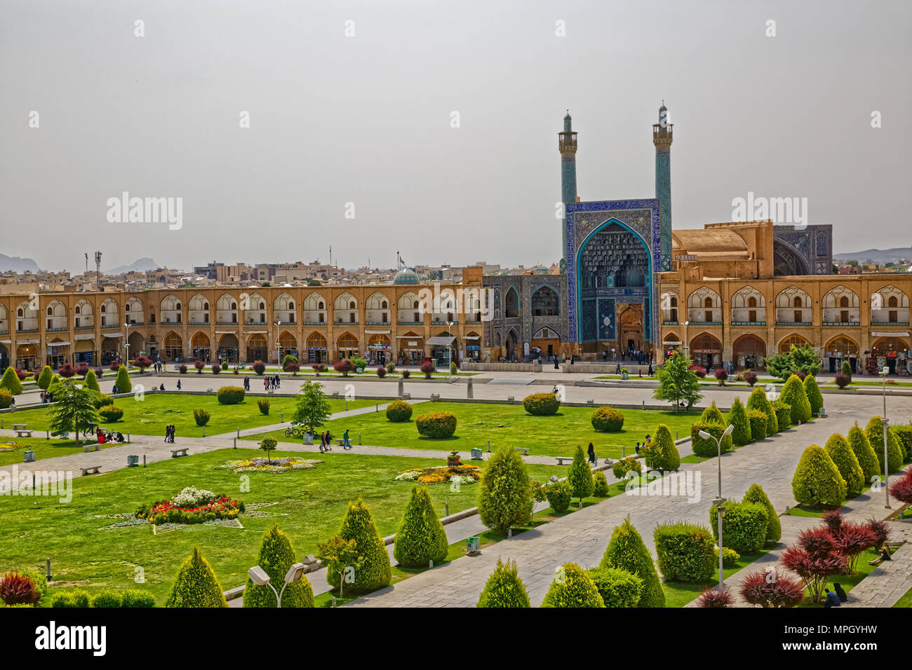 Isfahan Imam Square aerial Stock Photo - Alamy