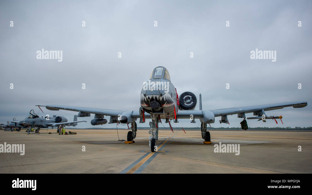 A-10 Thunderbolt IIs with the 74th Fighter Squadron from Moody Air ...