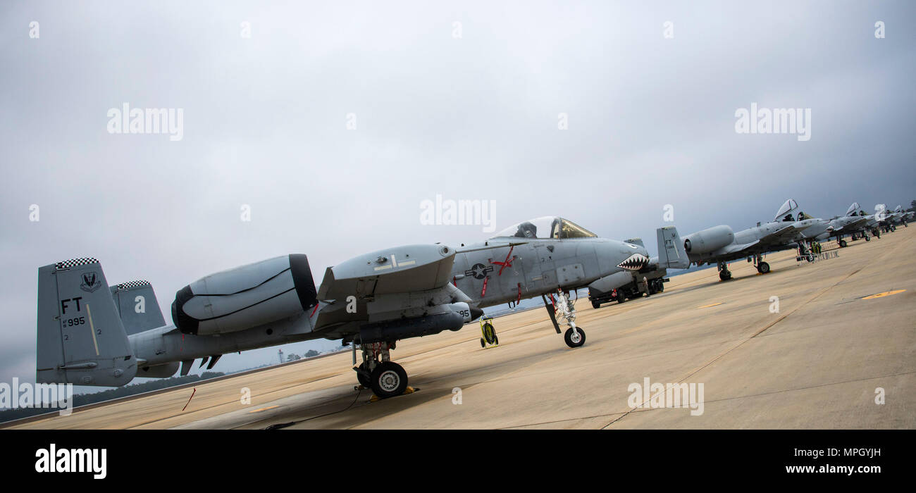 A-10 Thunderbolt IIs with the 74th Fighter Squadron from Moody Air ...