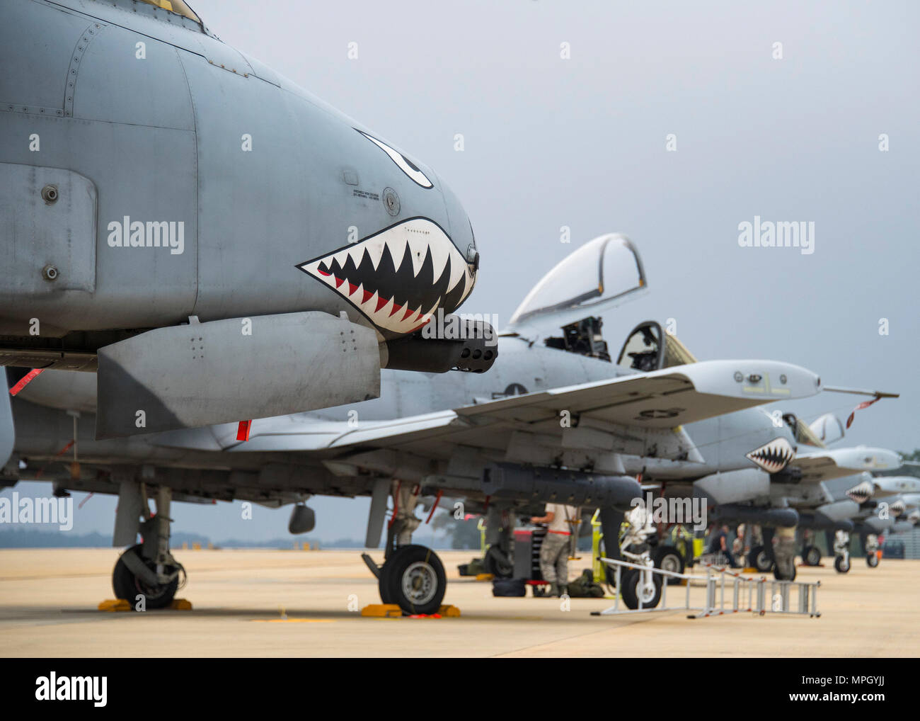 A-10 Thunderbolt IIs with the 74th Fighter Squadron from Moody Air ...