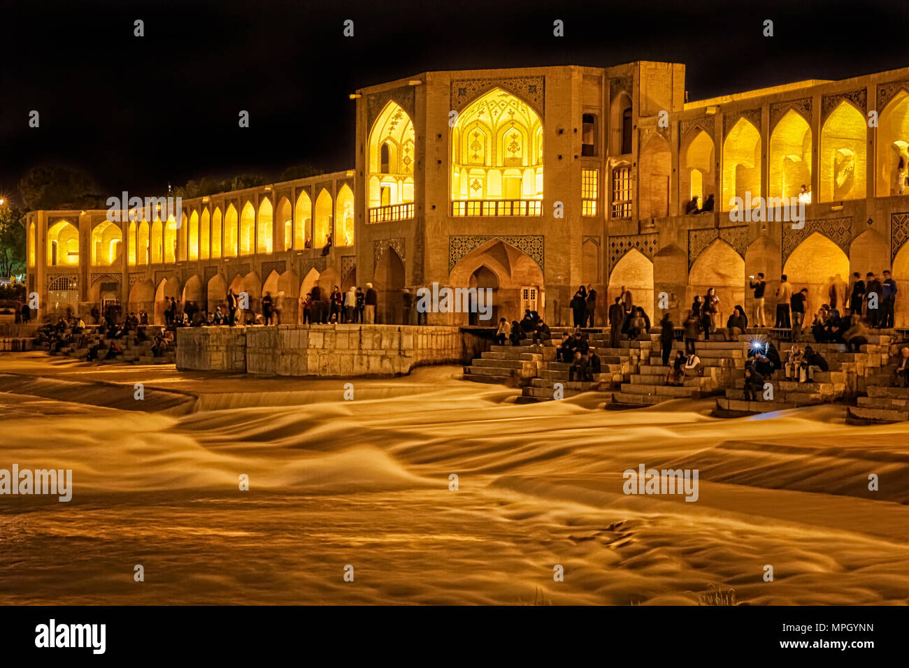 Khaju Bridge Isfahan Stock Photo - Alamy