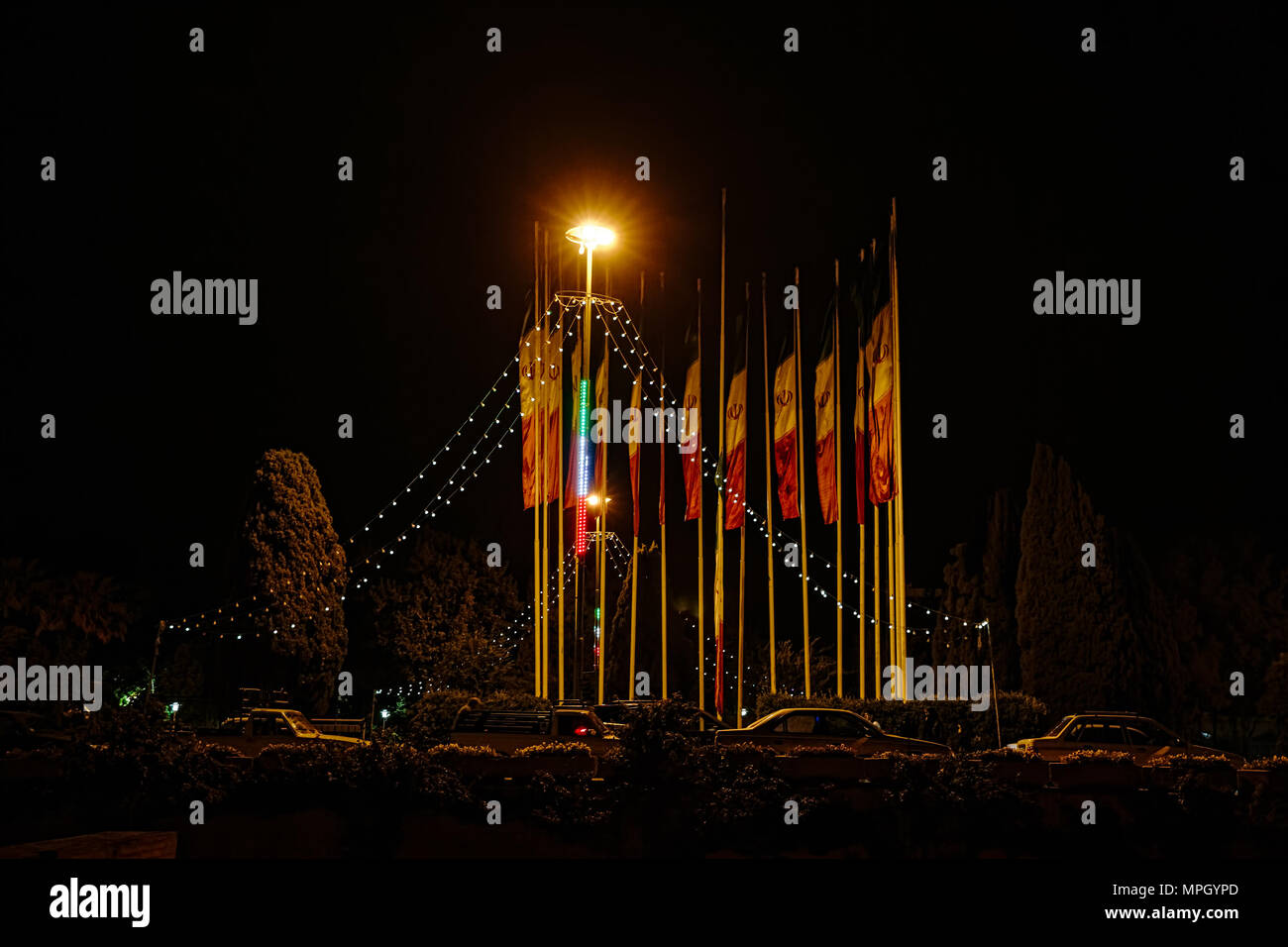 Isfahan night scene Stock Photo - Alamy