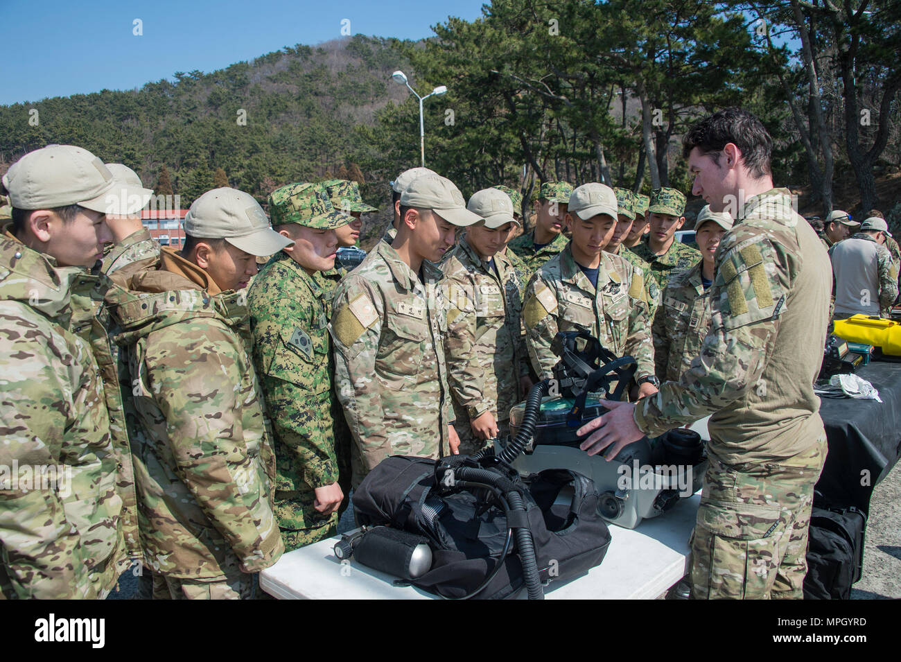 Explosive Ordnance Disposal Technician 2nd Class Cody Borders, assigned ...