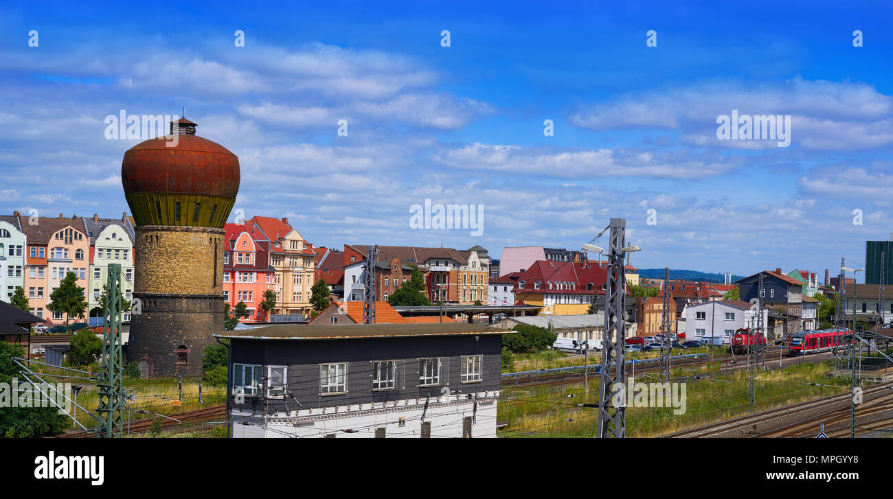 Nordhausen downtown facades in Harz Thuringia of Germany Stock Photo ...