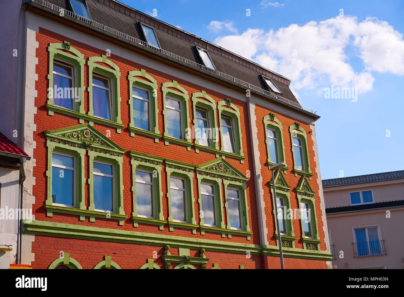 Nordhausen downtown facades in Harz Thuringia of Germany Stock Photo ...