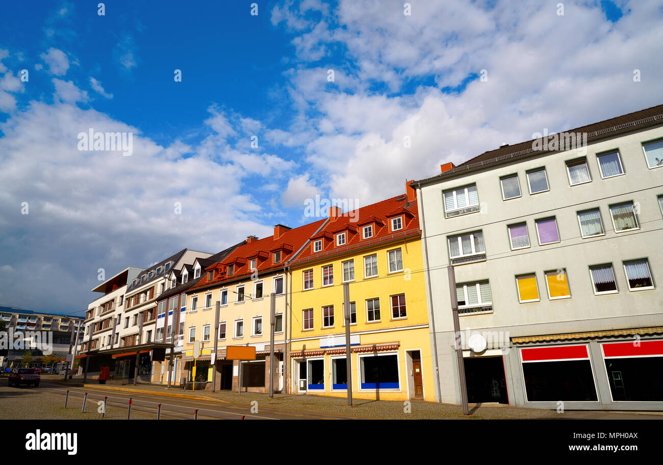 Nordhausen city facades in Thuringia Germany Stock Photo - Alamy