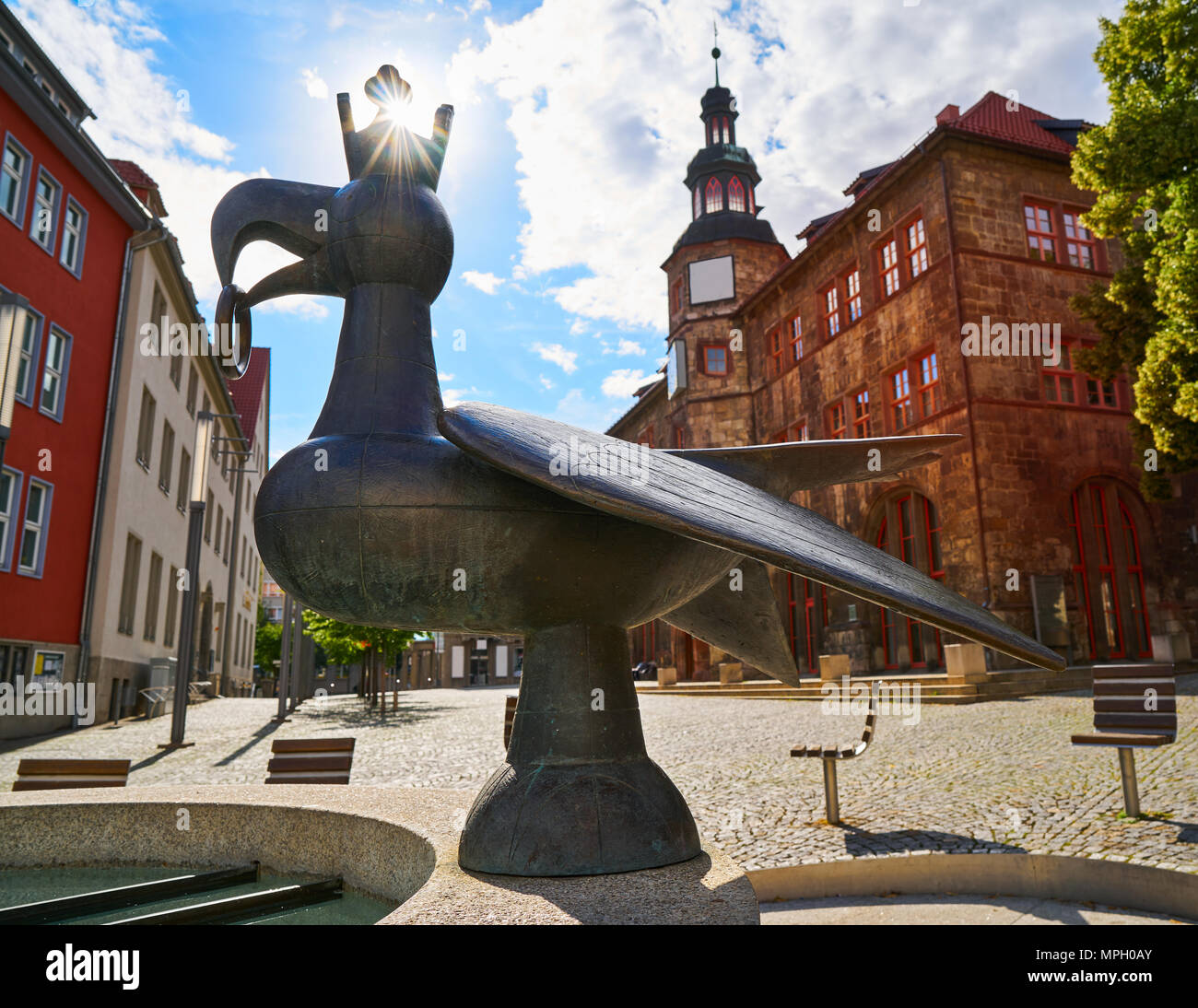 Stadt Nordhausen Rathaus city hall in Thuringia Germany Stock Photo - Alamy