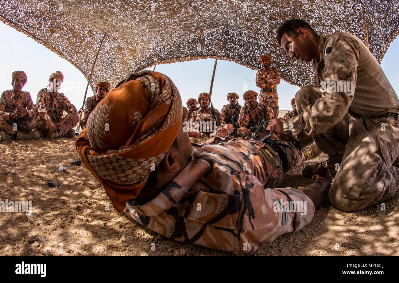 RABKUT , Oman (Feb. 20, 2017) U. S. Navy Hospitalman Third Class Glenn ...