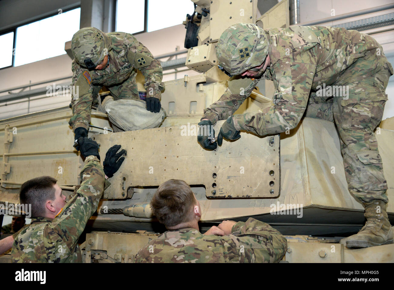 U.S. Soldiers, assigned to the 1st Battalion, 66th Armor Regiment, 3rd ...