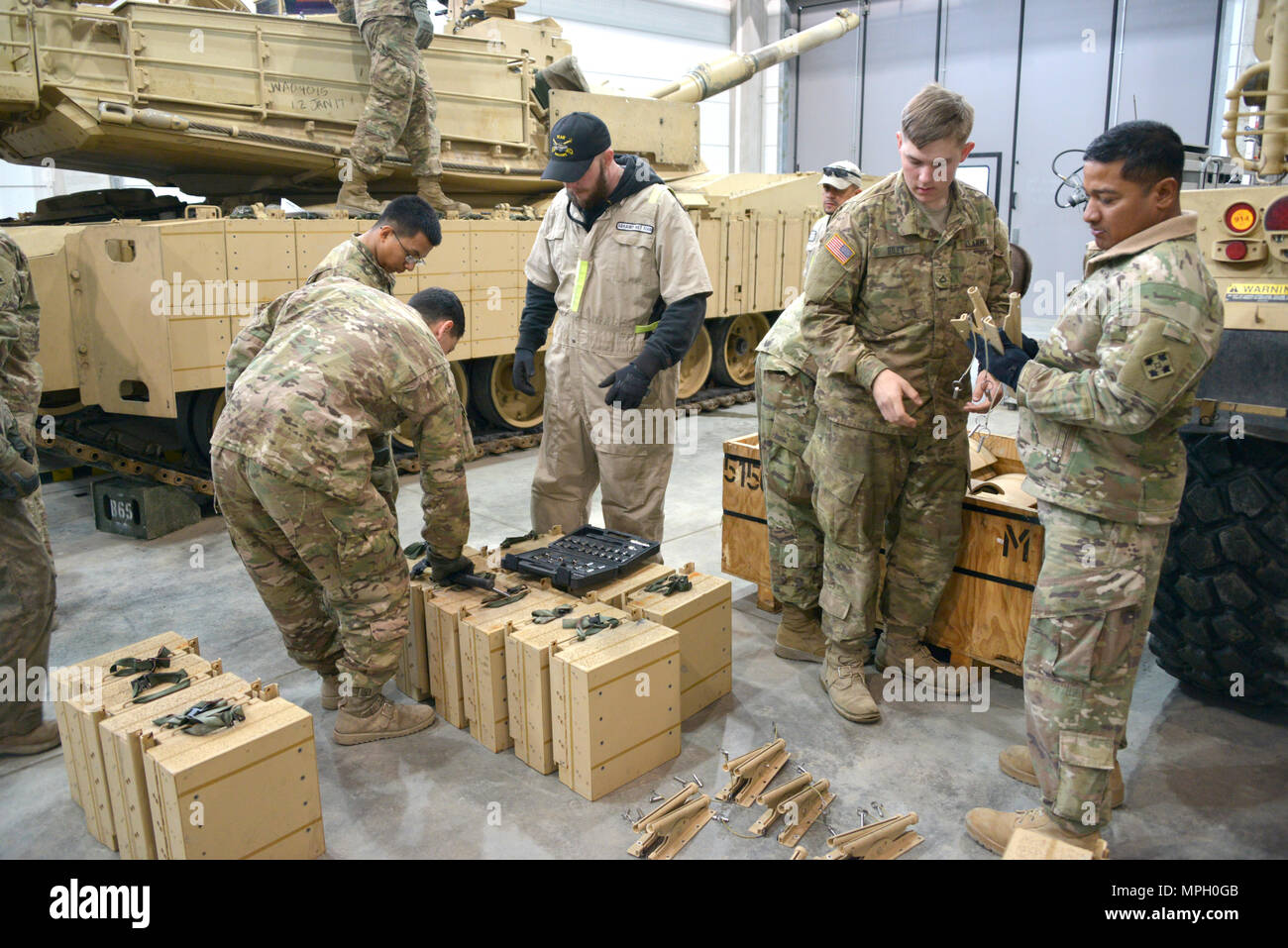 At Grafenwoehr Training Area, Germany, Soldiers from 1st Battalion ...