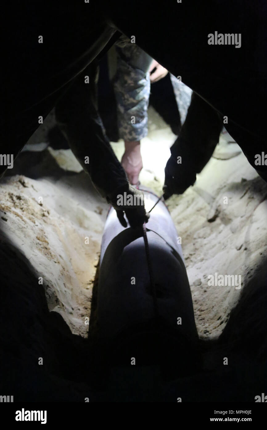 U.S. Army Staff Sgt. Eric Fitzgerald and Spc. Andrew Brotherton, assigned to the 767th Ordnance ...