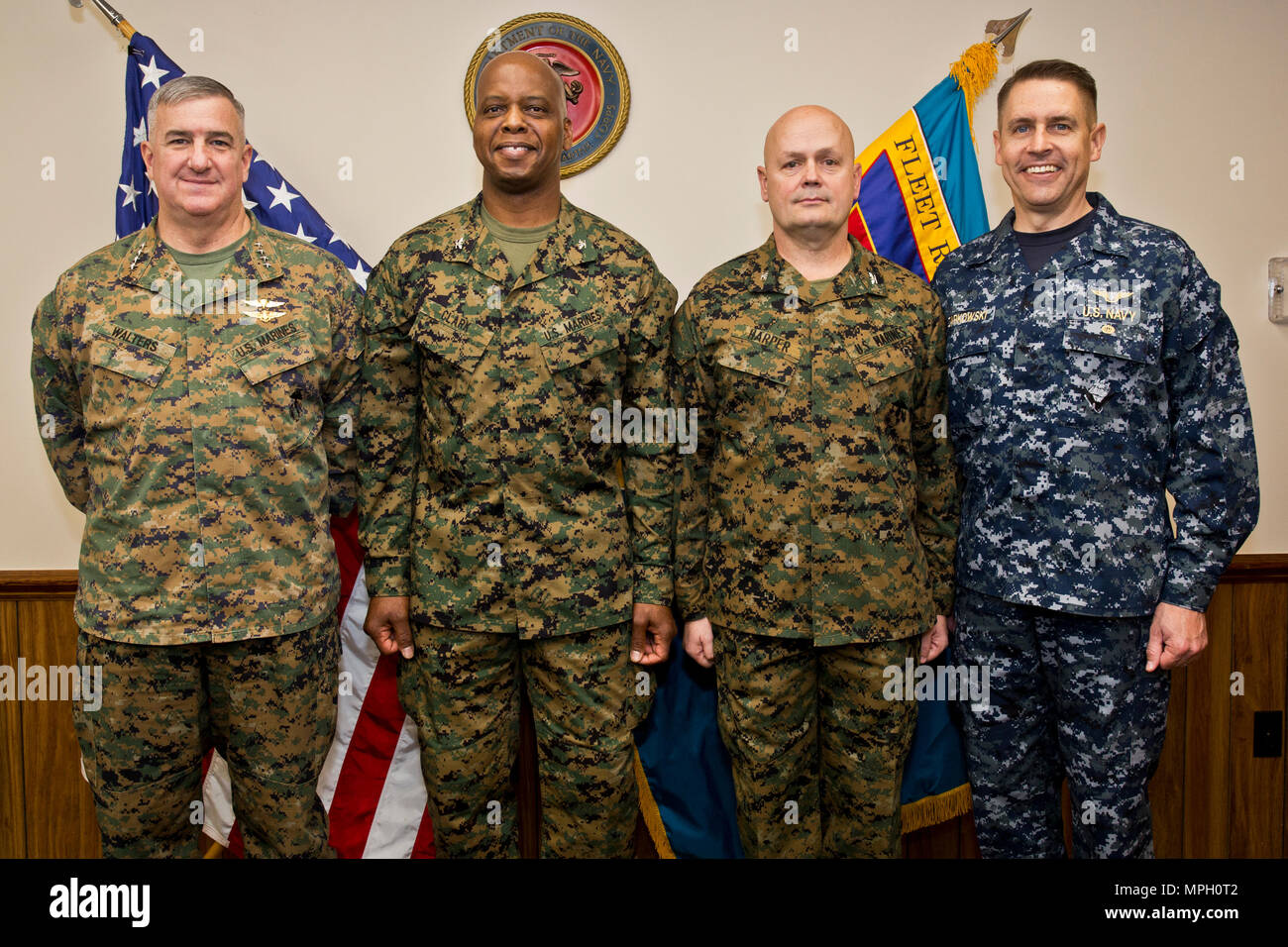 From left, U.S. Marine Corps Gen. Glenn M. Walters, 34th assistant ...