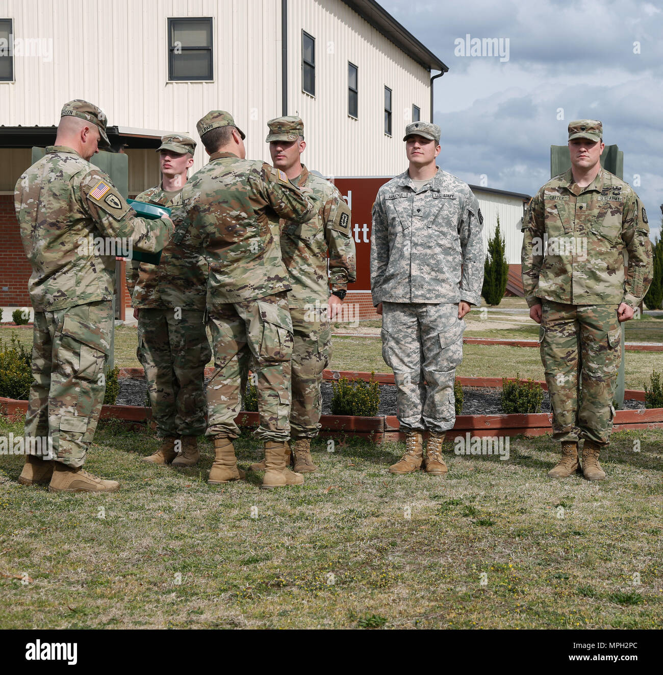 U.S. Army Lt. Col. Benjamin Lipari, Battalion Commander for the 192nd ...