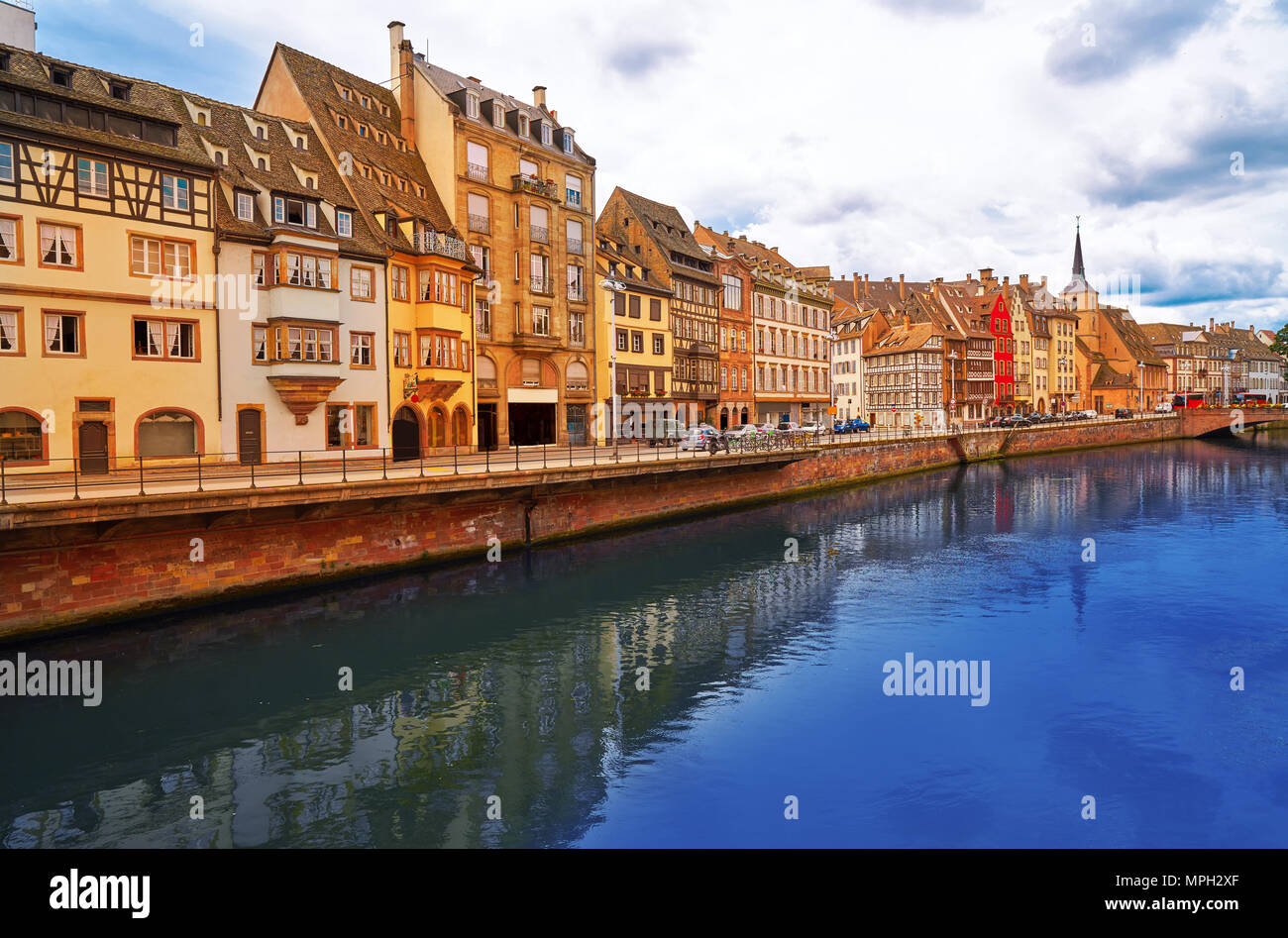 Strasbourg Place des Tripiers wooden barrel in Alsace France Stock ...