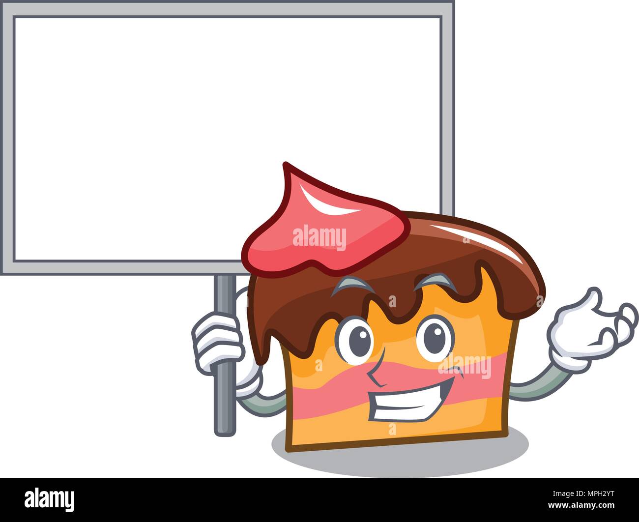 Bring board sponge cake character cartoon Stock Vector Image & Art - Alamy