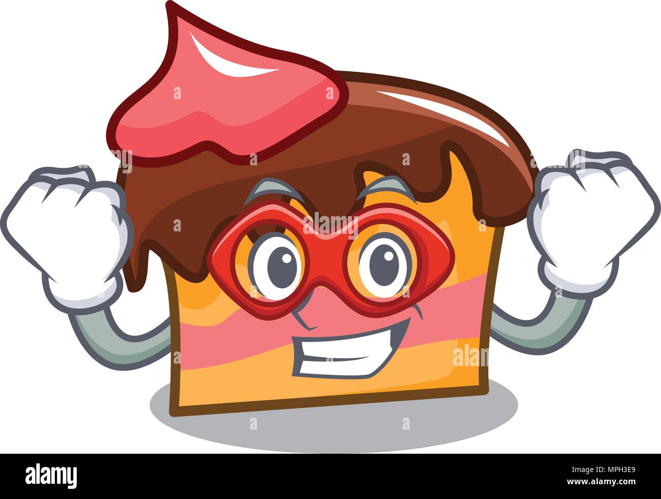 Super hero sponge cake character cartoon Stock Vector Image & Art - Alamy