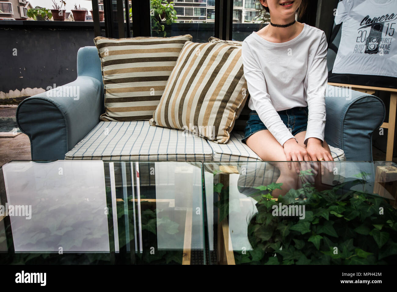 Interview a singer Stock Photo - Alamy