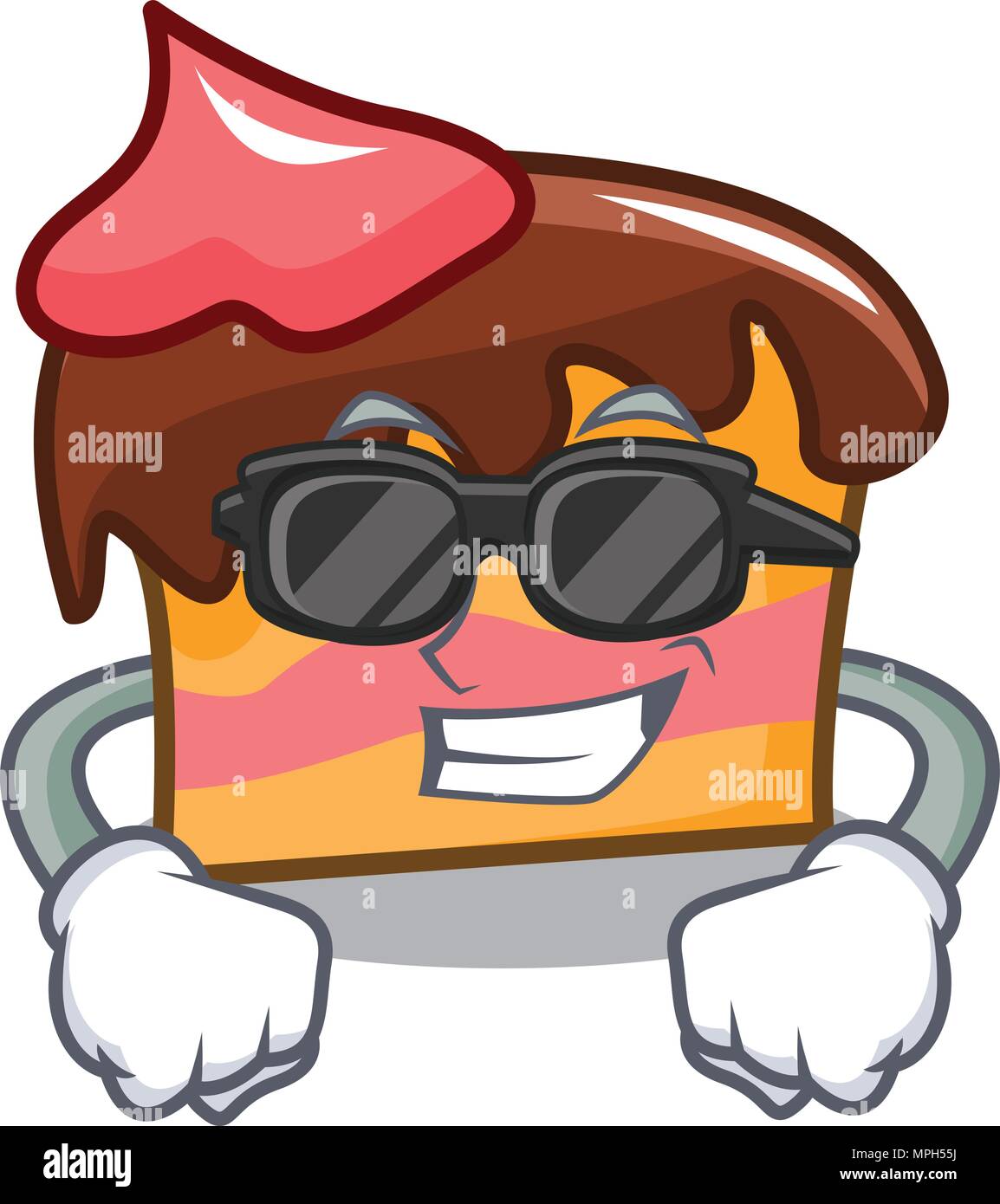 Super cool sponge cake character cartoon Stock Vector Image & Art - Alamy