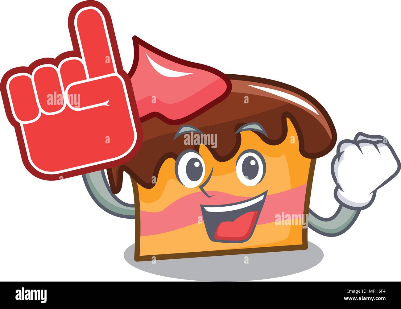 Red sponge cake Stock Vector Images - Alamy