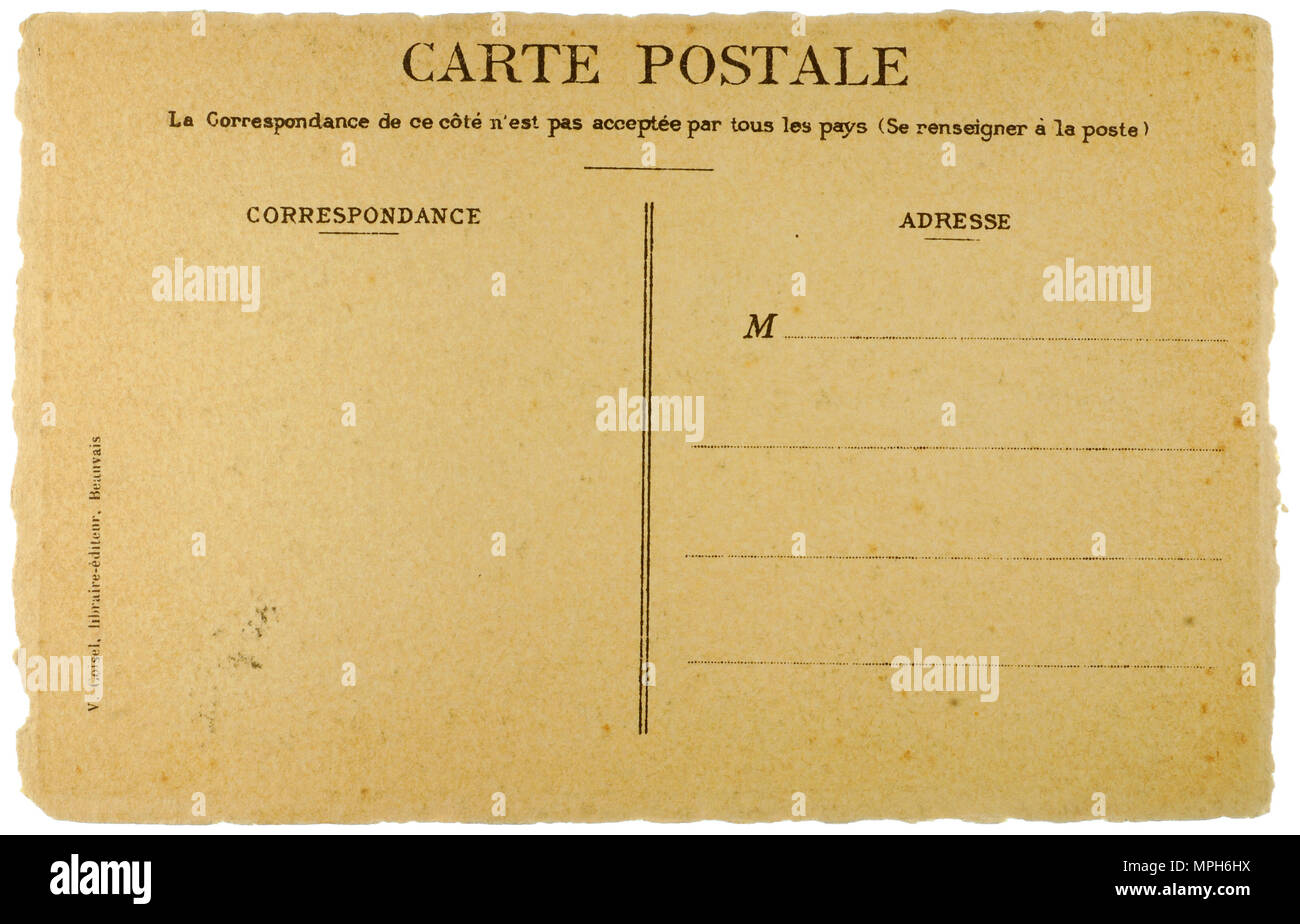 Carte postal hi-res stock photography and images - Alamy
