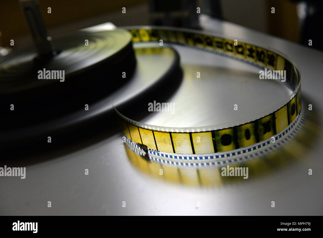film strip on the pasteboard Stock Photo - Alamy