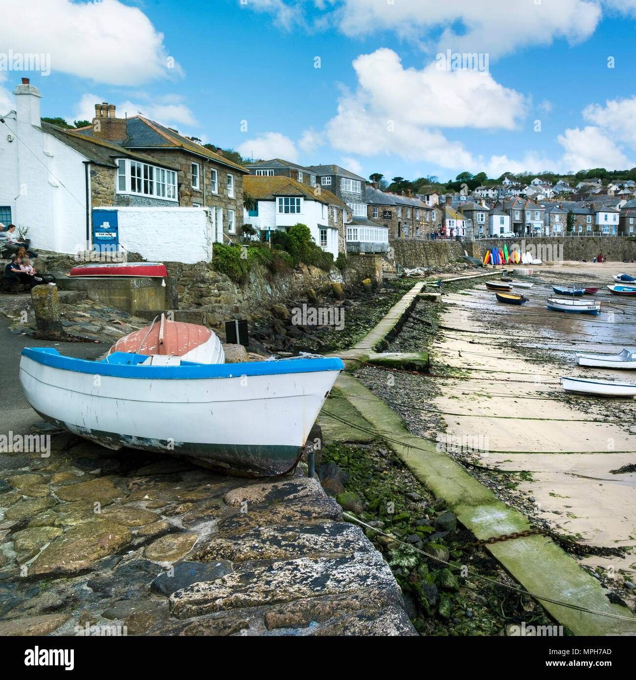 Mousehole Harbour in Cornwall Stock Photo - Alamy
