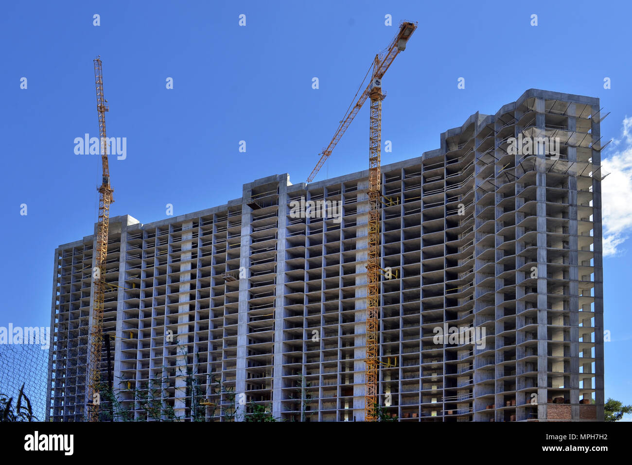 construction of multi-storey residential building Stock Photo - Alamy