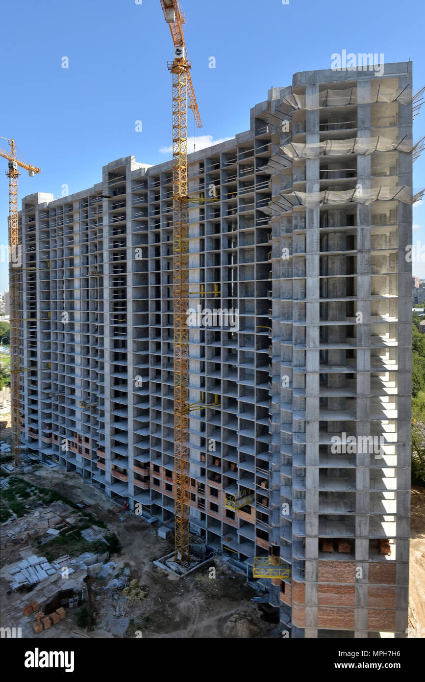 construction of multi-storey residential building Stock Photo - Alamy