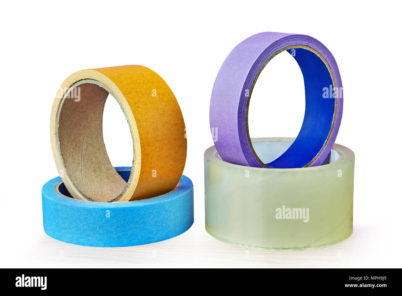 Set different rolled adhesive hi-res stock photography and images - Alamy