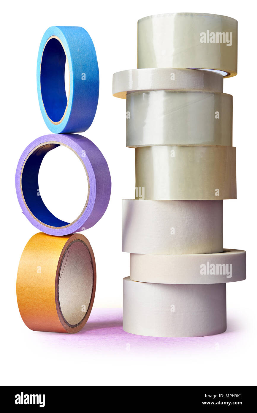 Set of BOPP Packaging Tape and paper masking multi colored tape for ...