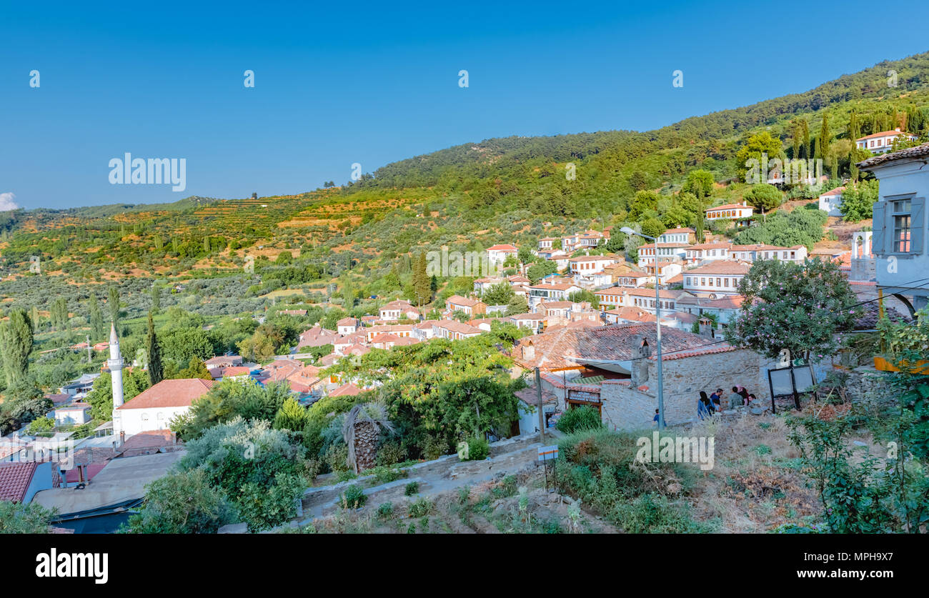 View of traditional Houses at Sirince Village,a popular destination in ...