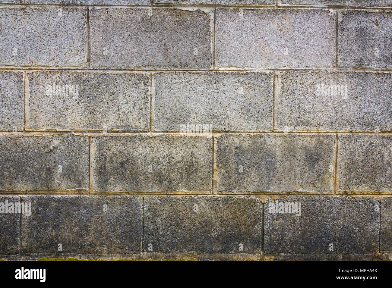 old concrete block wall background texture Stock Photo - Alamy