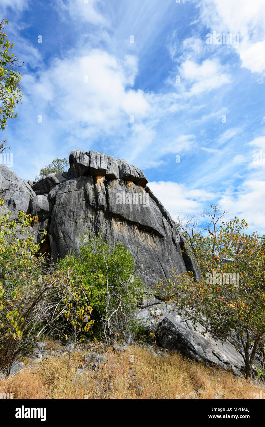 Spectacular limestone outcrop in Chillagoe-Mungana Caves National Park ...