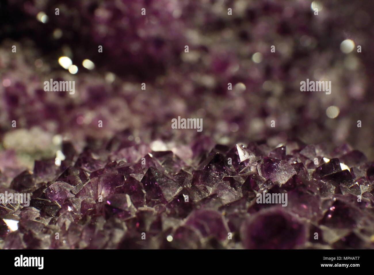 Amethyst - violet version of quartz Stock Photo - Alamy
