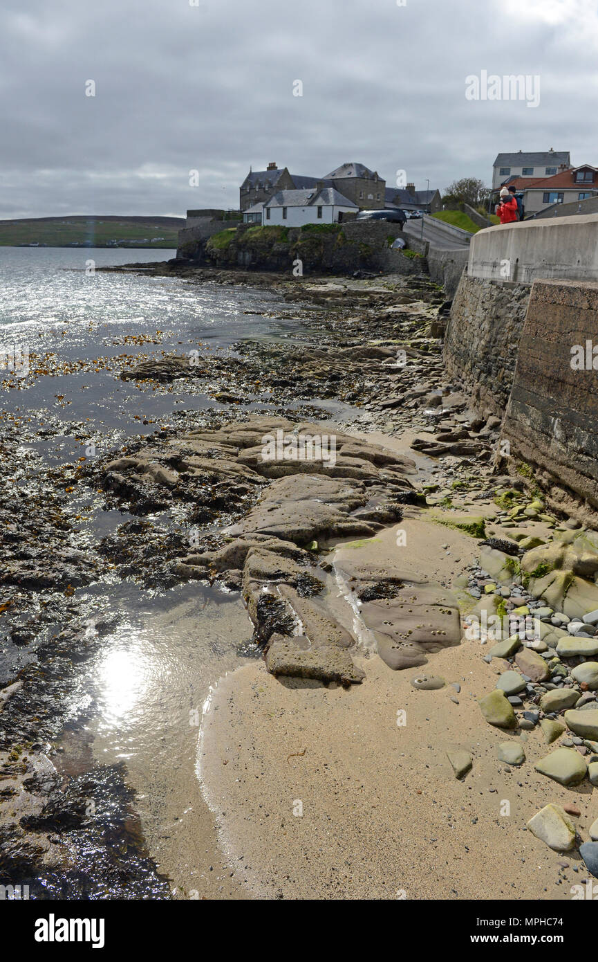 Lerwick, Shetland's capital, featuring historic sites like the old ...