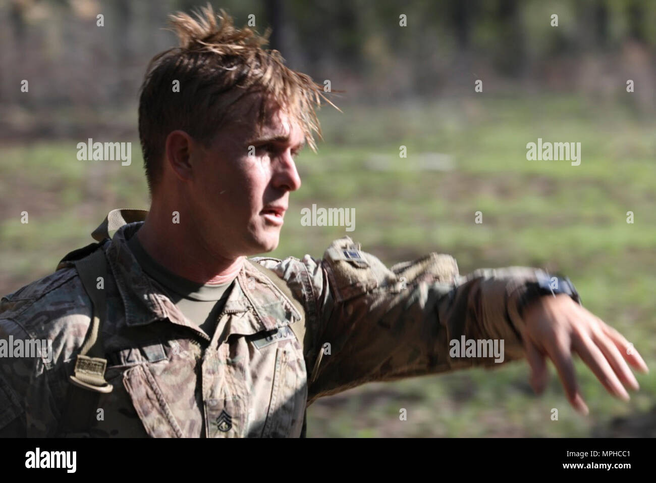 A U.S. Army Ranger rests after the body armor run during The 35th ...