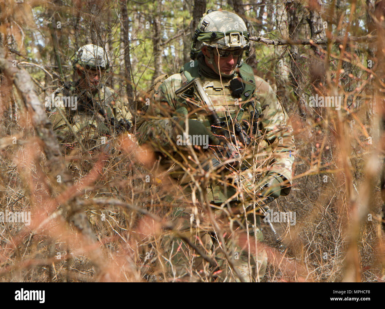Soldiers assigned to 101st Airborne Division (Air Assault) patrol ...