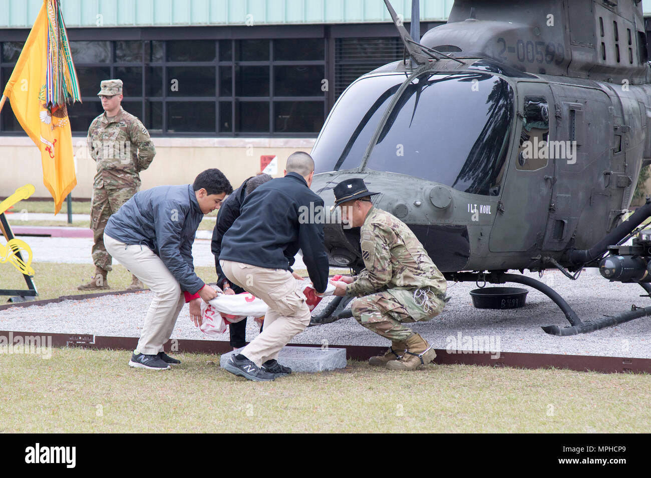 The Groves Family along with Lt. Col. Philip H. Lamb, commander, 3rd ...