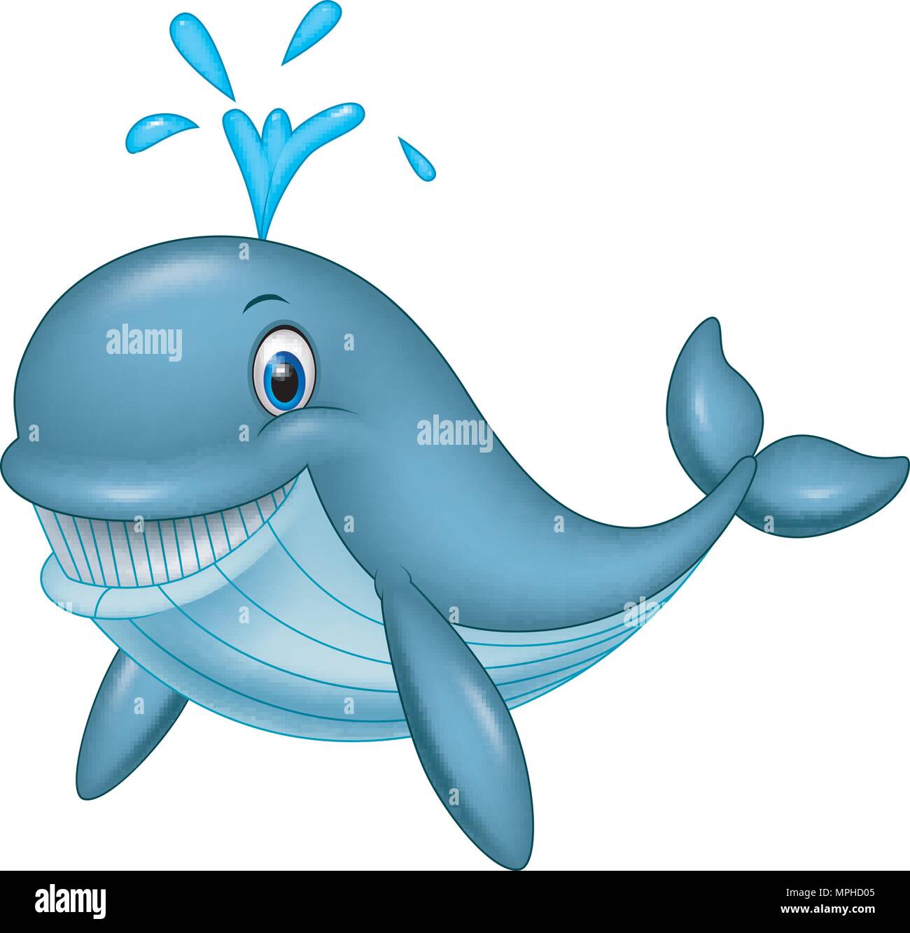 Cartoon funny whale Stock Vector Image & Art - Alamy