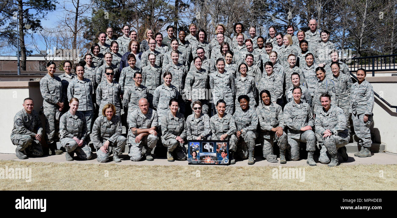 Air Force Space Command Women’s Leadership Symposium attendees pose for ...