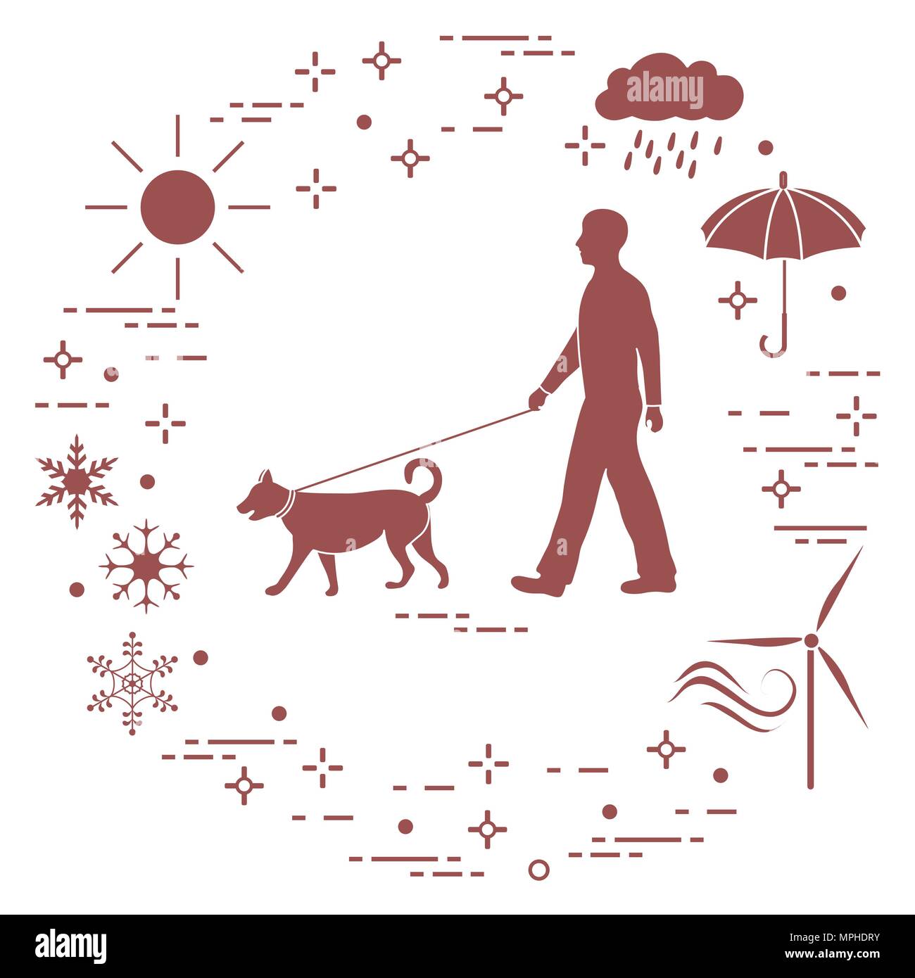 Dog wind not illustration Stock Vector Images - Alamy