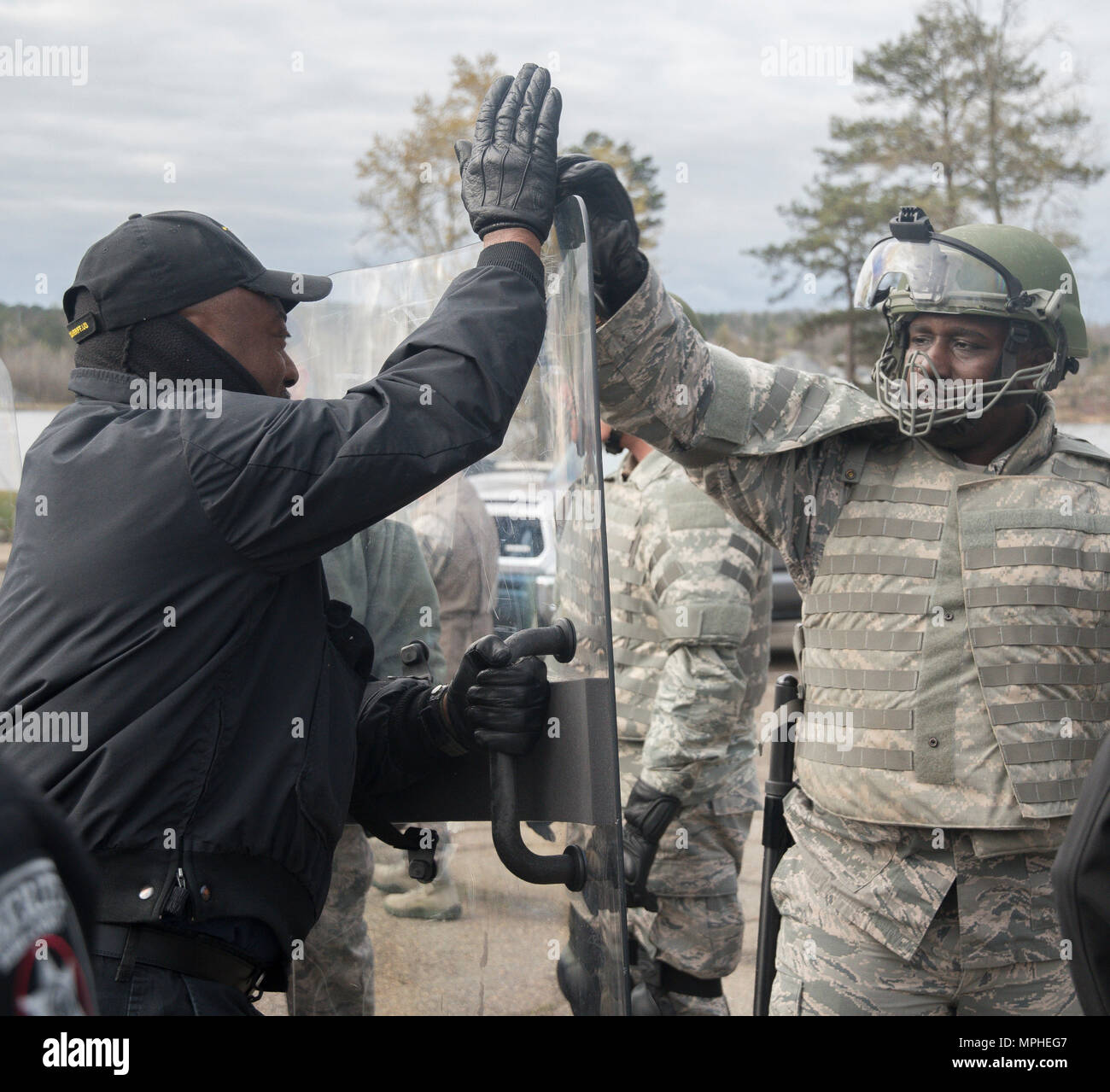 U.S. Air Force Staff Sgt. Ben Bates, a security forces specialist with ...
