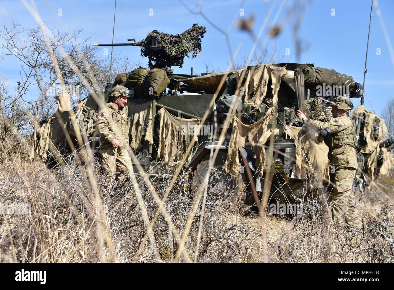 U.K. Troopers attached to U.S. 4th Squadron, 2nd Cavalry Regiment ...