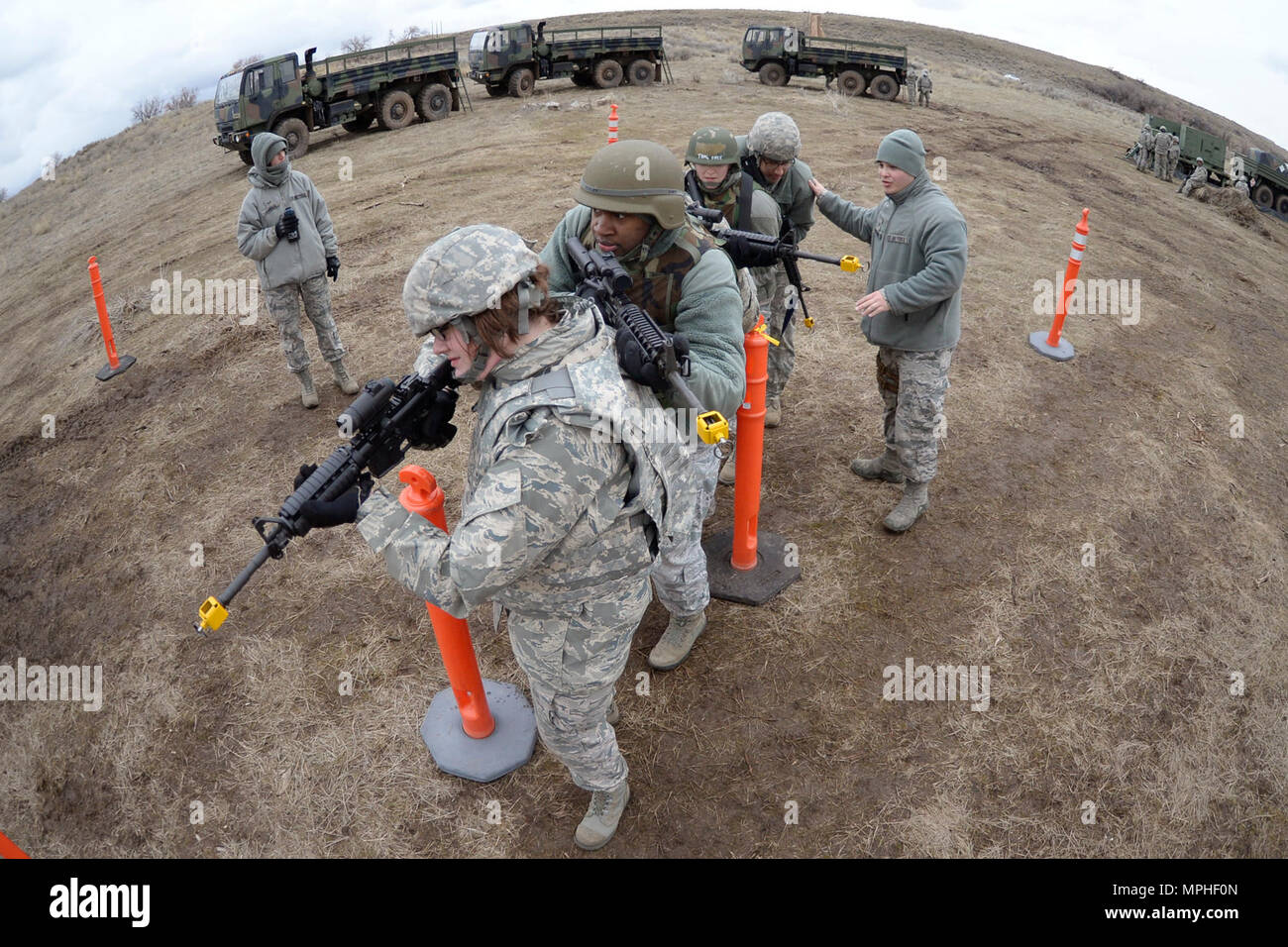 SrA Kaitlyn Lanros, 75 Security Forces Squadron, and Staff Sgt. Jeffrey ...