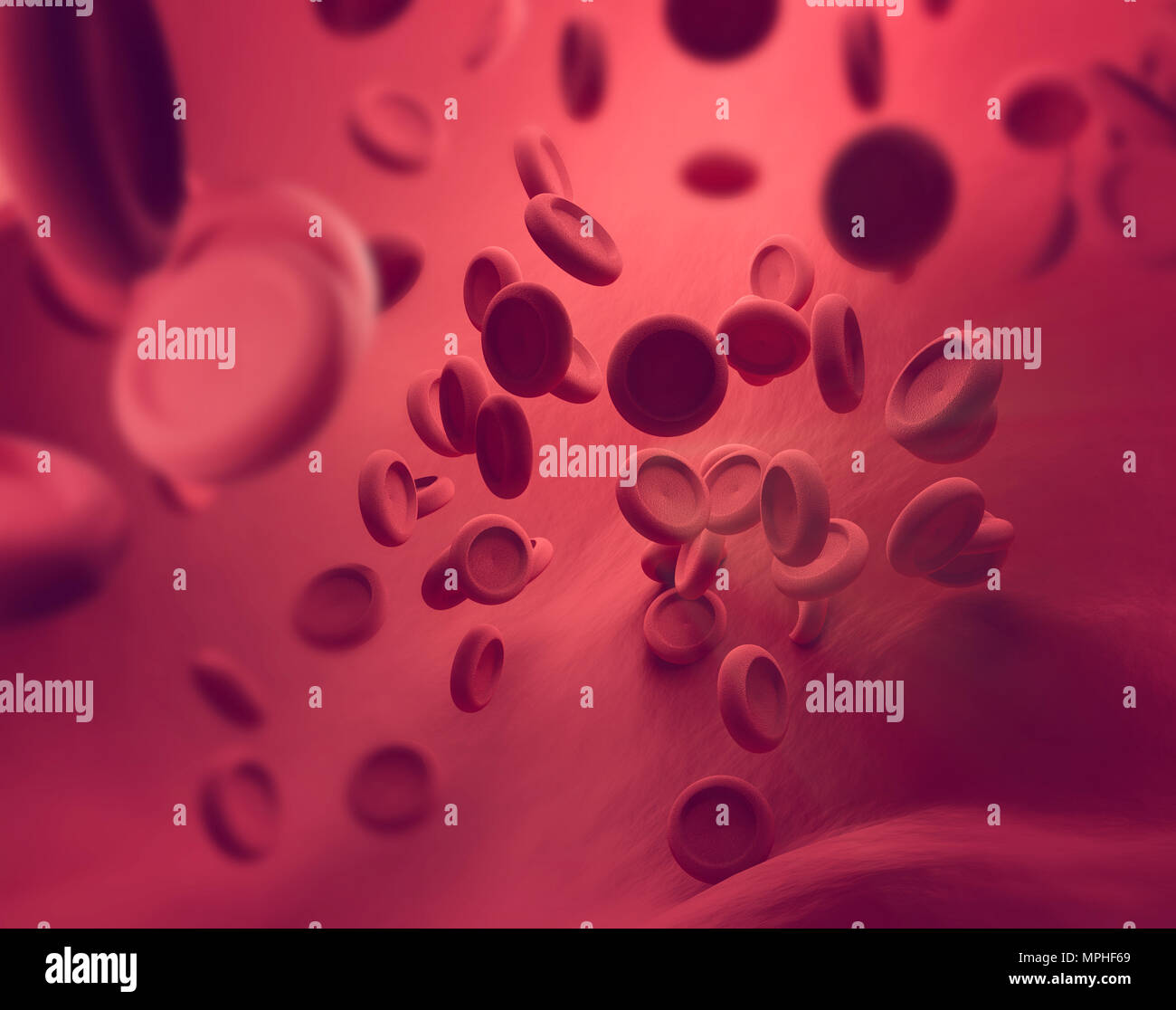 blood cells 3D rendering Stock Photo - Alamy
