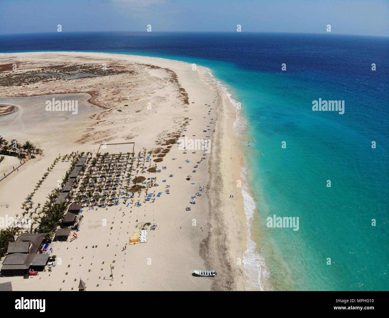 Aerial photo of the amazing beach at Cape Verde (Capo Verde) taken May ...
