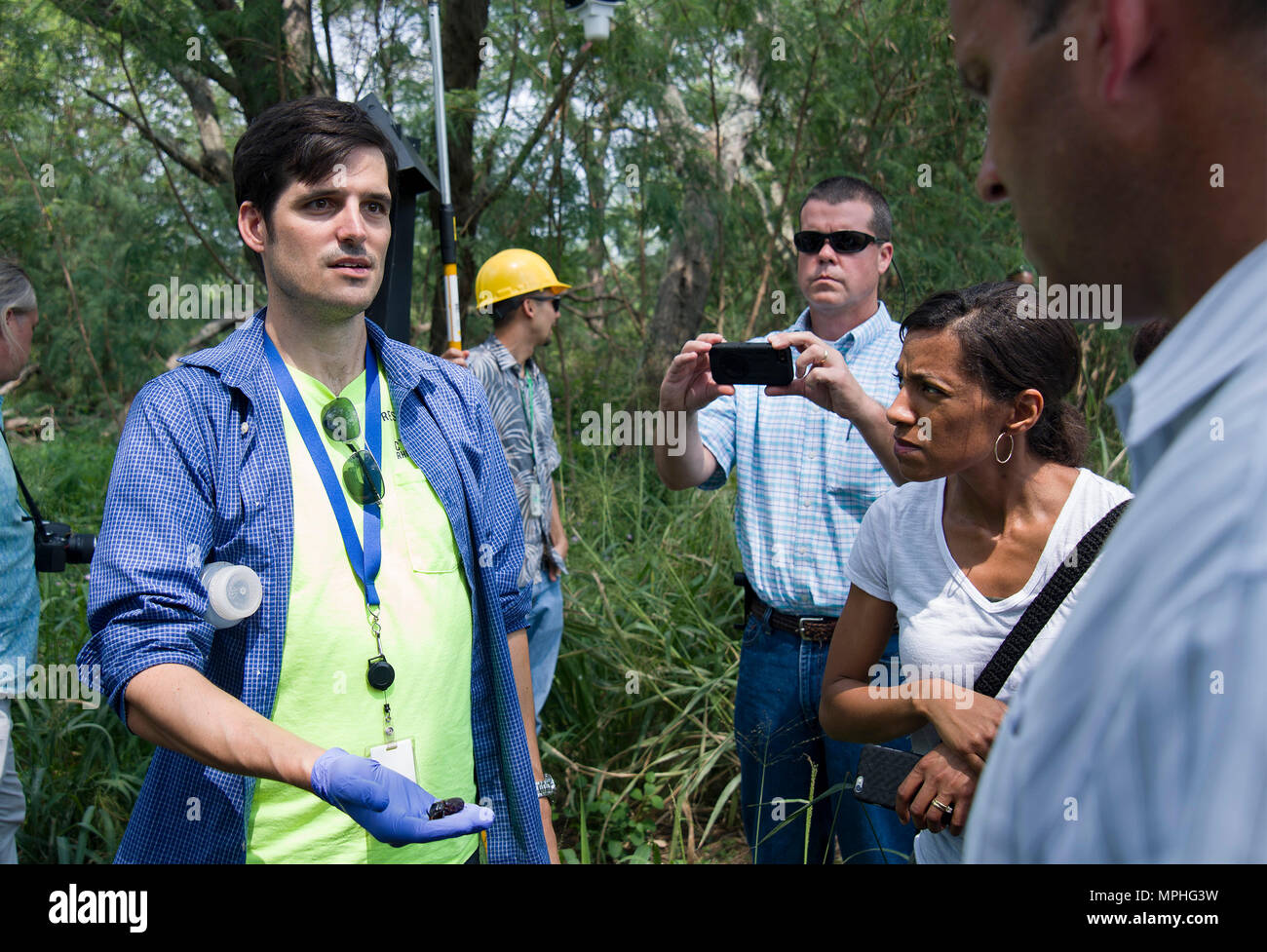 Dr. Keith Wiser (left), Liaison for the Coconut Rhinoceros Beetle (CRB ...